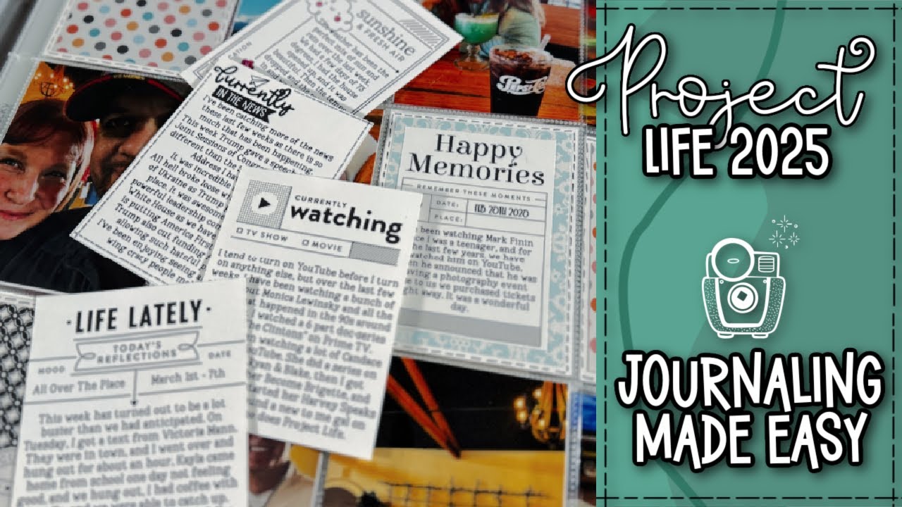 How To Easily Add Meaningful Journaling To Your Project Life Pages ...