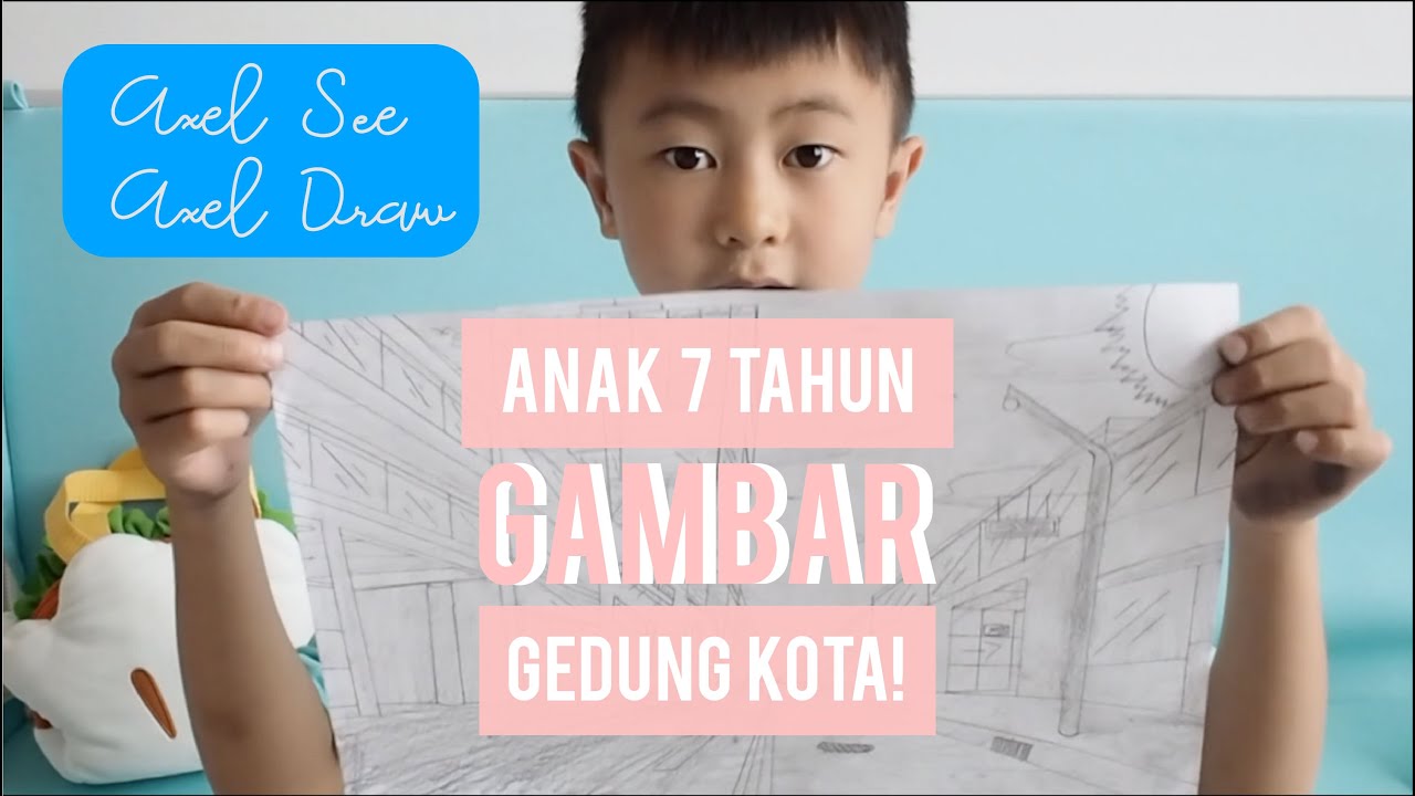 Cara Mengambar Gedung Kota | Tutorial Gambar | Belajar Gambar Axel see ...