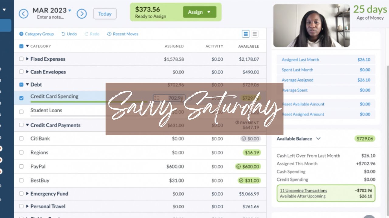 Feb 2023 Paycheck #2 I Budget With Me in YNABI Savvy Saturday - YouTube