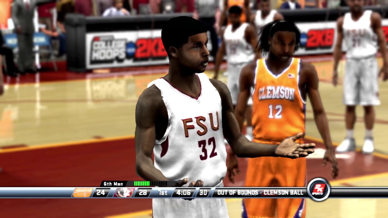 (2KSports College Hoops NCAA 2K8)(Clemson vs Florida) Gameplay PS3 ...