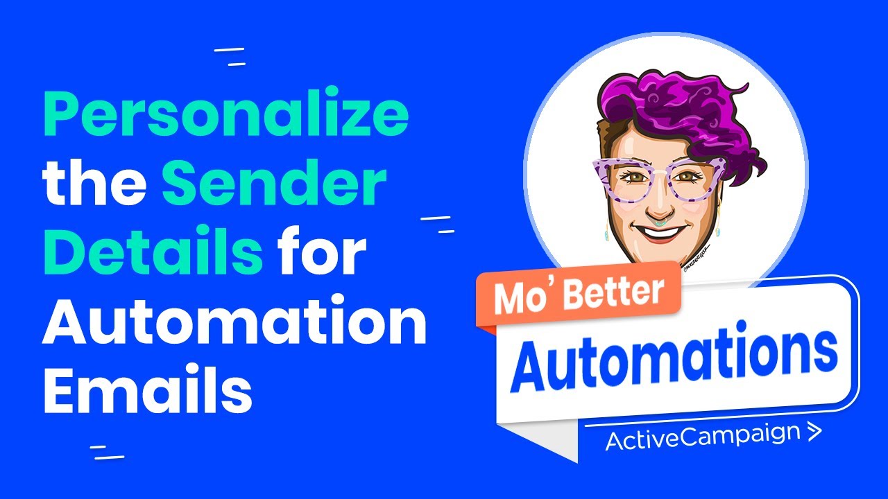 Personalize the Sender Details for Automation Emails - YouTube