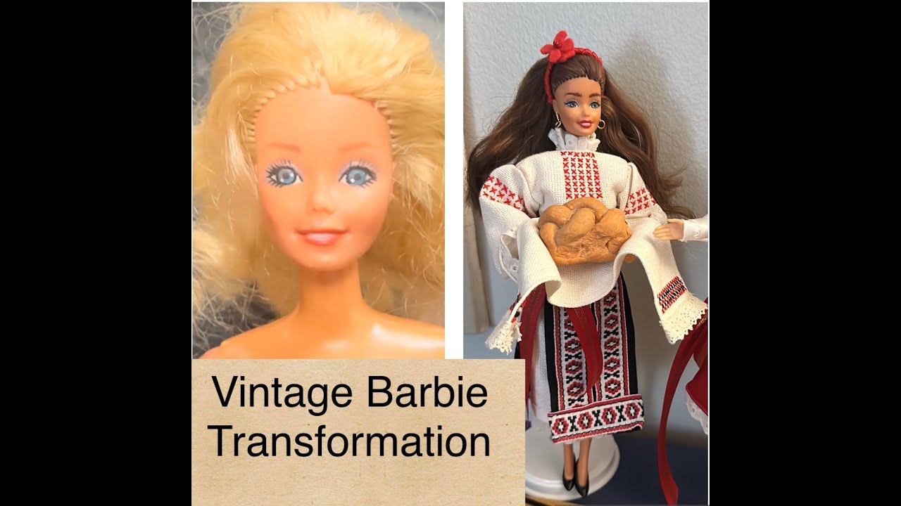 Barbie transformation/ new life to a vintage Barbie - YouTube