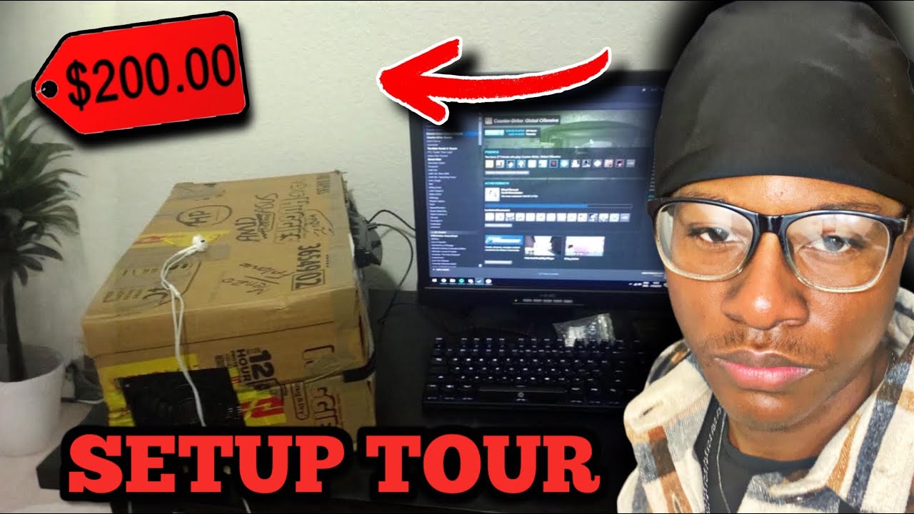 My BUDGET Streaming & Gaming Setup Tour “REVEALED” - YouTube