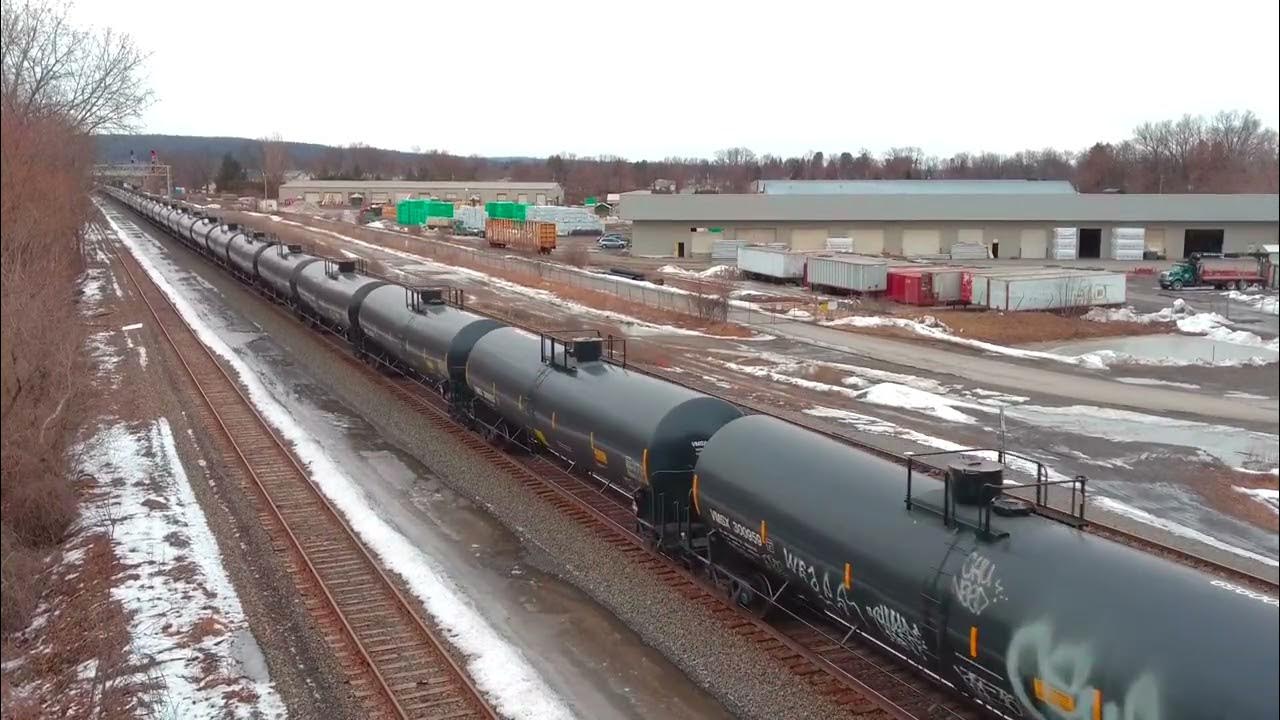 Csx loaded Ethanol triangle at CPFG with NS dash 9 leaader - YouTube