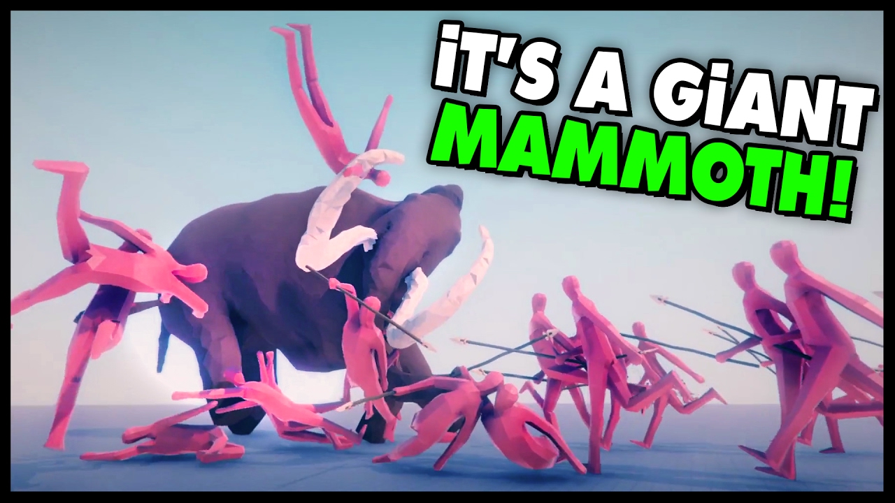 TABS Mighty Woolly Mammoth, Stone Age Faction, Cavemen Poachers ...