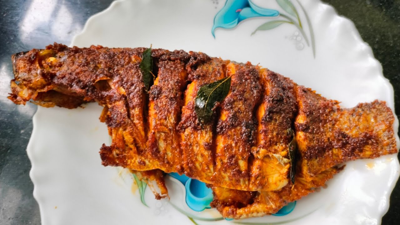 Spicy fish fry recipe/easy fish fry recipe/jalebi meenu fry - YouTube