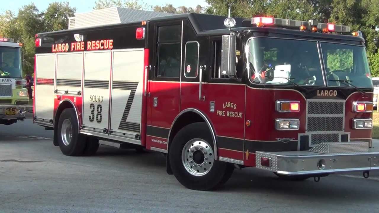 THE NEW SQUAD 38 LARGO FIRE RESCUE TRUCK - YouTube