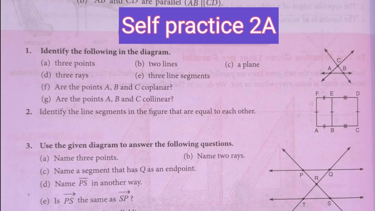 new learning composite maths class 6 self practice 2A| schand maths class 6 ex-2a| geomatric ...