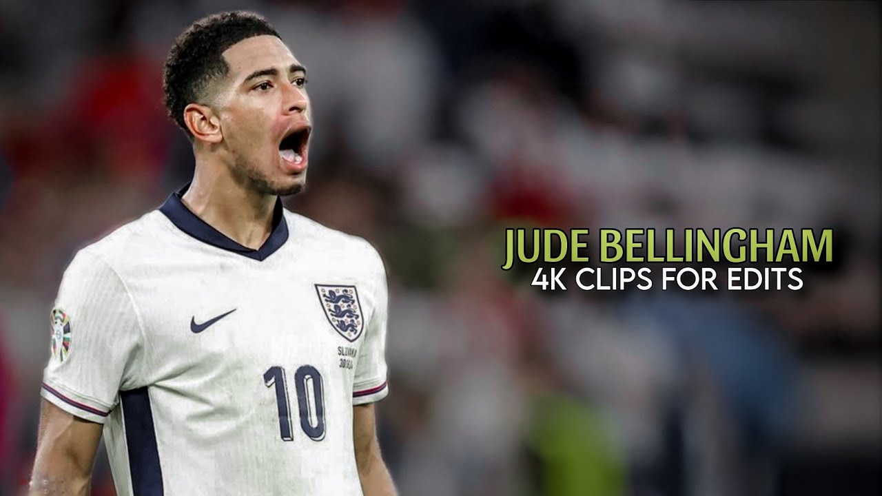 Jude Bellingham 4K Clips For Edits • Free Scene Pack + Celebrations No ...