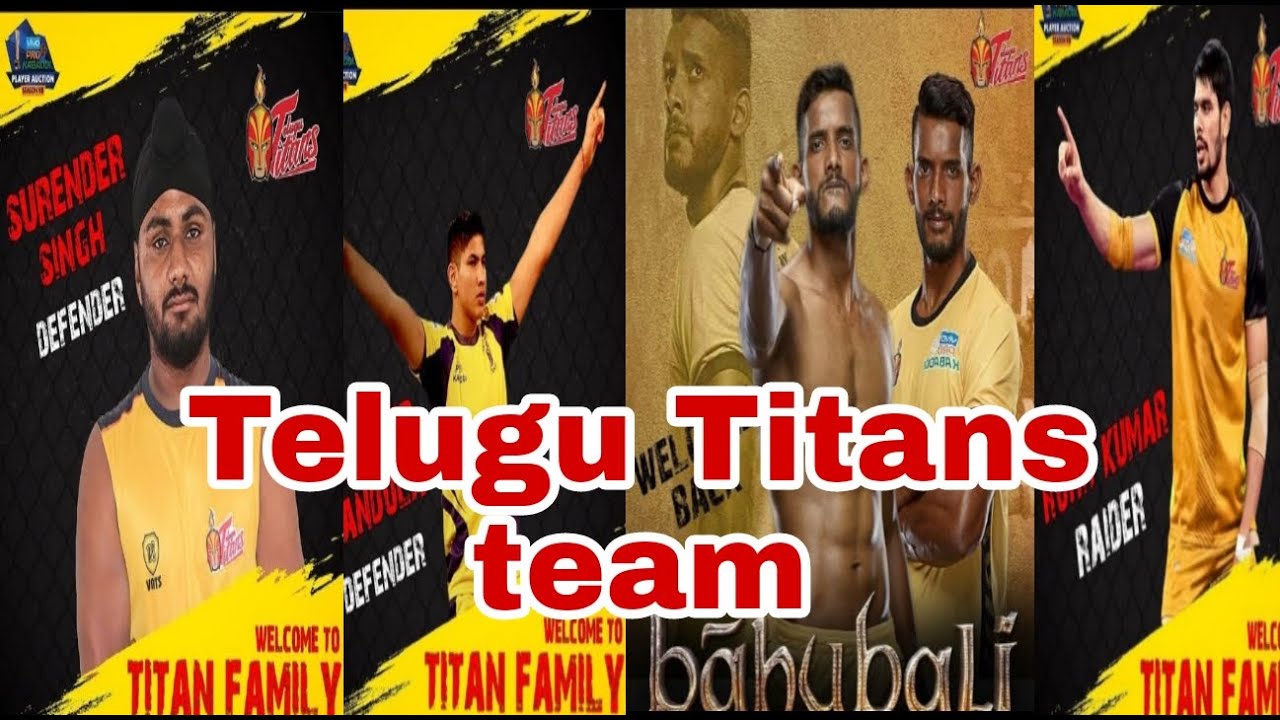 telugu Titans team 2021 pro Kabaddi - YouTube