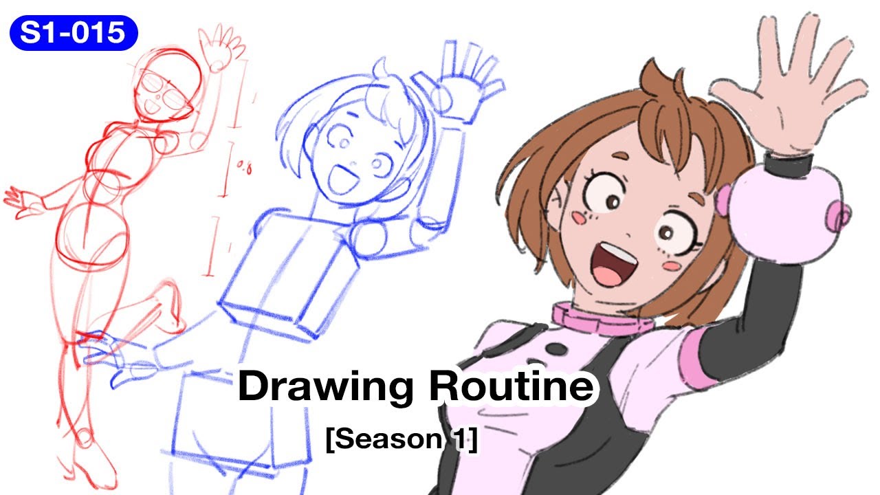 Drawing Routine 015 [Season 1] (Animation Character Practice) - YouTube