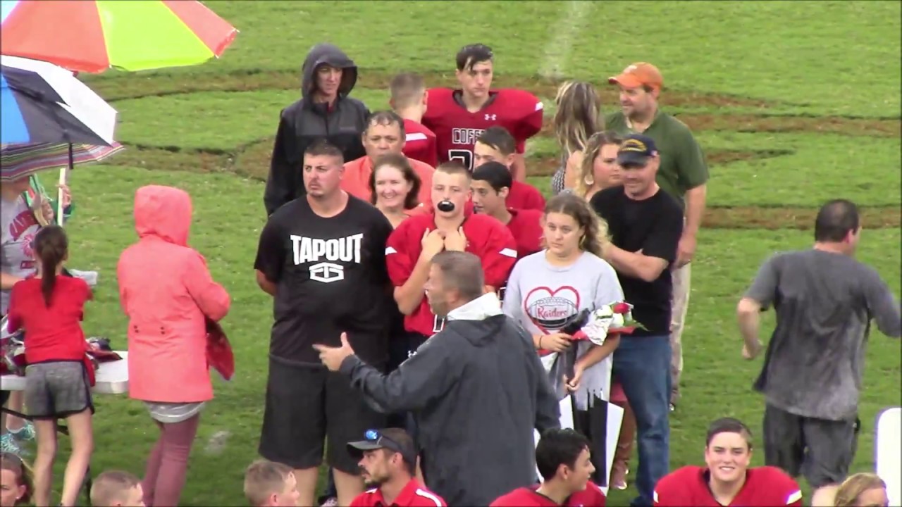 CCMS Football 8th Grade Night 2018 - YouTube