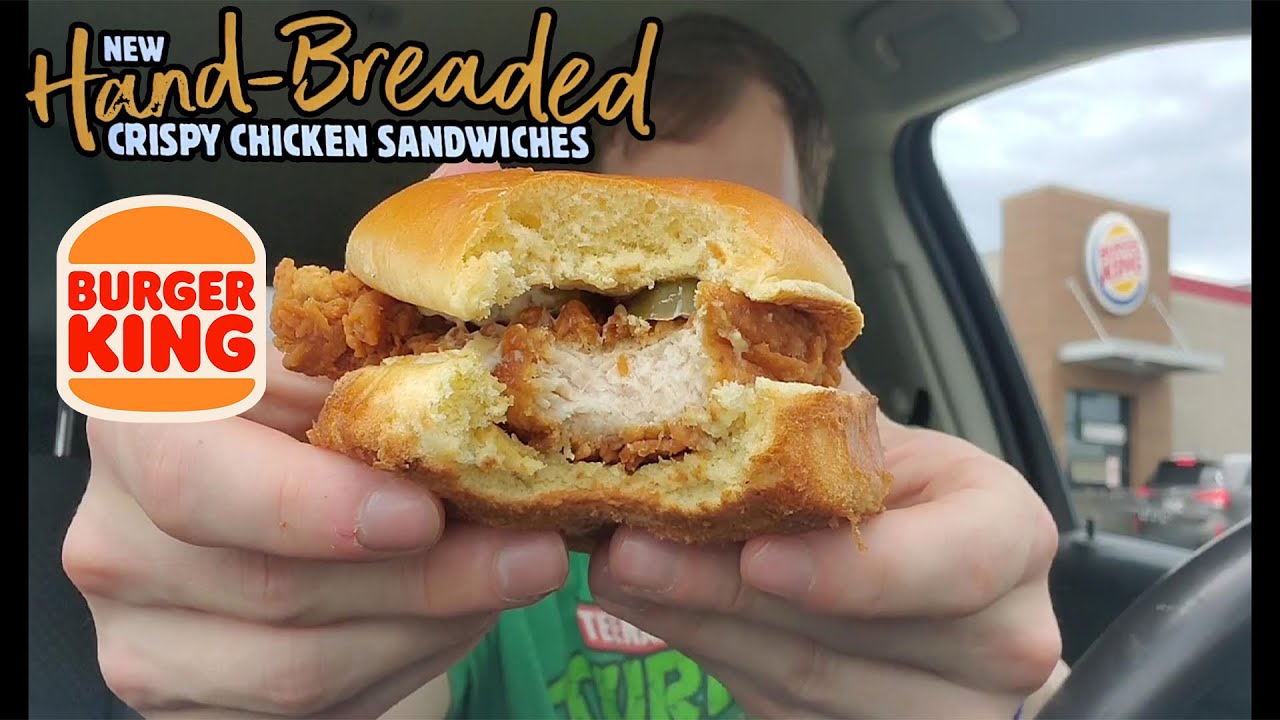 Burger King Hand-breaded Chicken sandwich-Food Review - YouTube