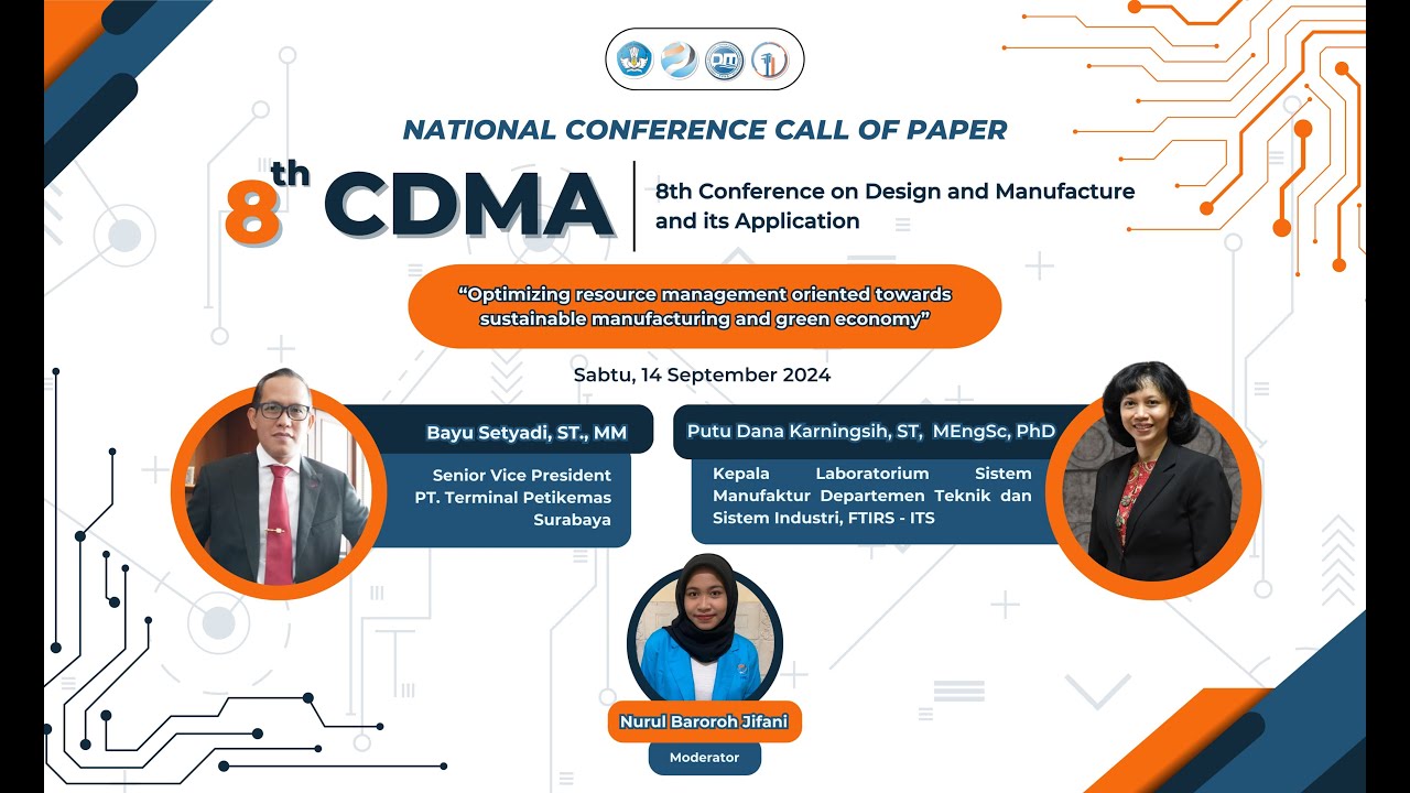 8 TH CONFERENCE ON DESIGN AND MANUFACTURE AND ITS APPLICATION - YouTube