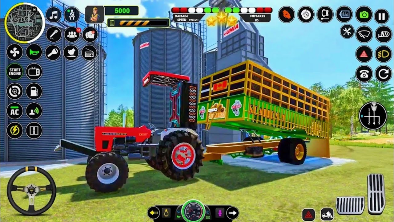Indian Cargo Tractor Driving Game 3D - Tractor Farming Tractor ...