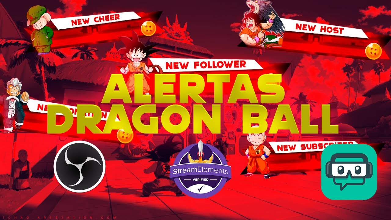 Alertas Dragon Ball para Stream OBS studio Spanish/English - YouTube