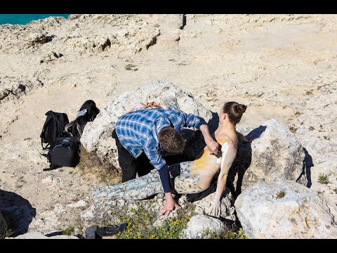 Bodypaint In Nature - making of the motive of calendar Feb.2026 by artist Jörg Düsterwald