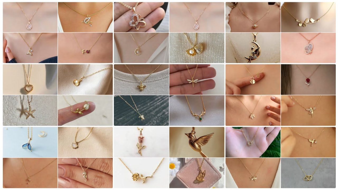 Latest Gold Pendant Designs For Girls | Light Weight Gold Pendant ...