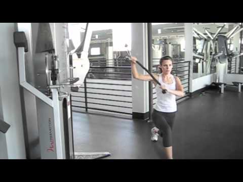 Split Stance Cable Chop - YouTube