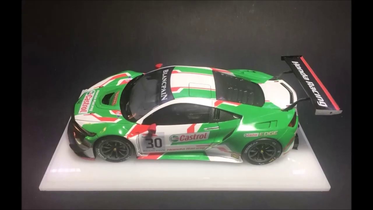 Honda NSX GT3 2018 - 1/24 my resin conversion kit - YouTube