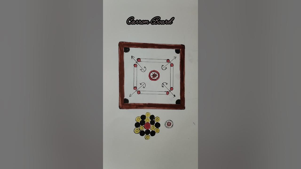 Carrom Board drawing ️🖌️🎨 #shorts #drawing #viralvideo - YouTube