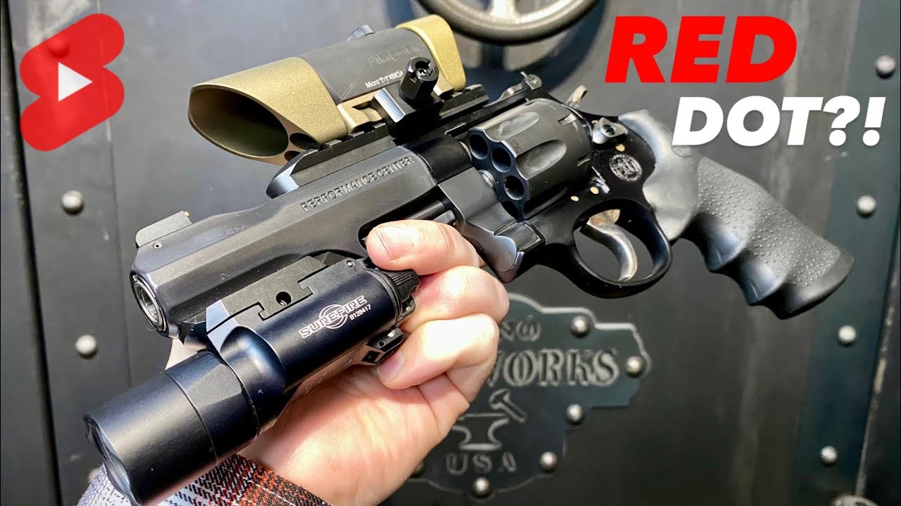Red dot on a Revolver?! 😳 S&W + Aimpoint #Shorts - YouTube
