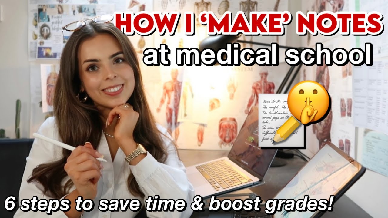 HOW I 'WRITE' MY NOTES AT MEDICAL SCHOOL | my 6 step system to save ...