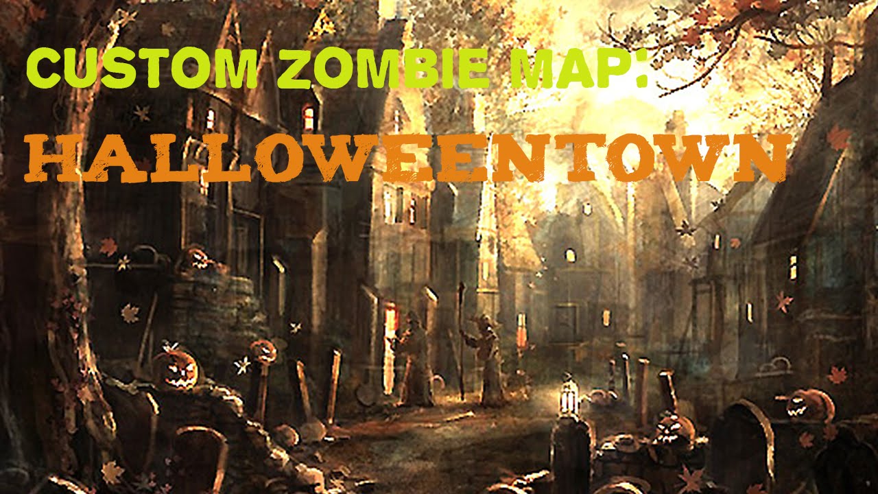 COD WaW I Custom Zombie Maps I HalloweenTown I Scared! - YouTube