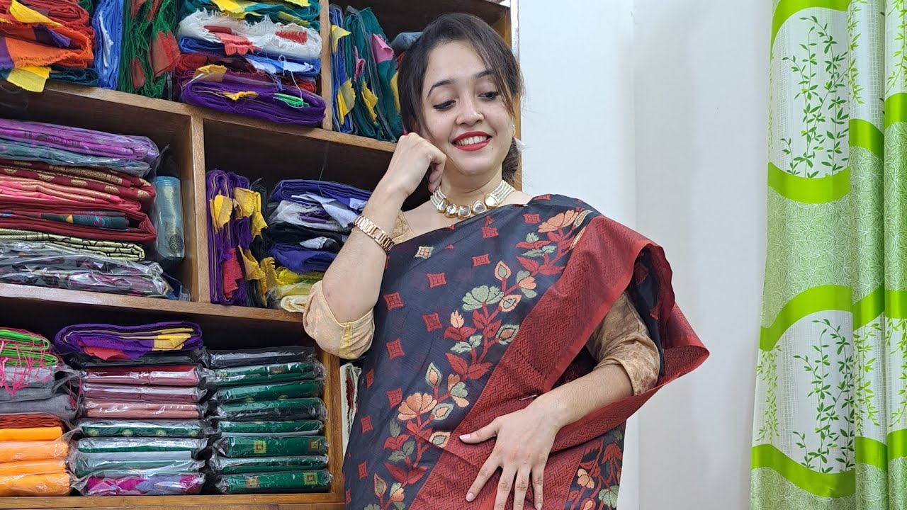 Eid Exclusive Halfsilk Jamdani Sharee | Only 1550 Taka | Whatsapp ...