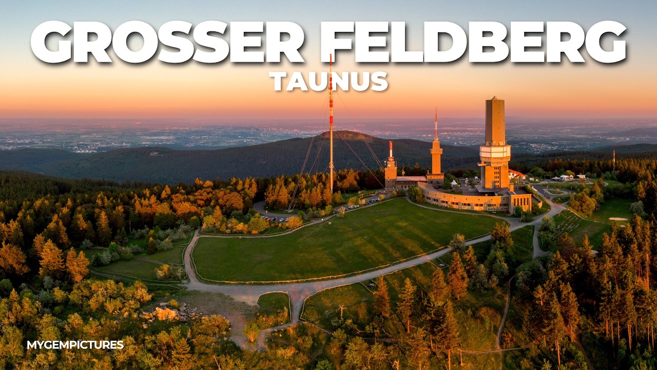 FELDBERG MOUNTAIN BY DRONE | Amazing view into the Rhine-Main area ...