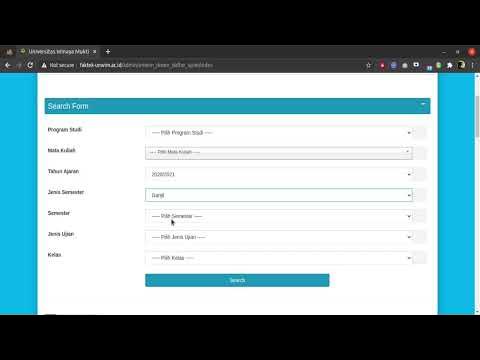 Tutorial Cara Menginput Data Ujian di SIAKAD FTPA UNWIM - YouTube