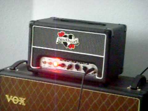 Blackheart tube amp Little Giant 5 watt Amplifier Head Bitmo with Triple Bypass mod! - YouTube