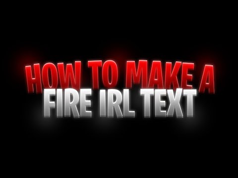 Photopea tutorial: How to make a FIRE IRL TEXT for thumbnail - YouTube