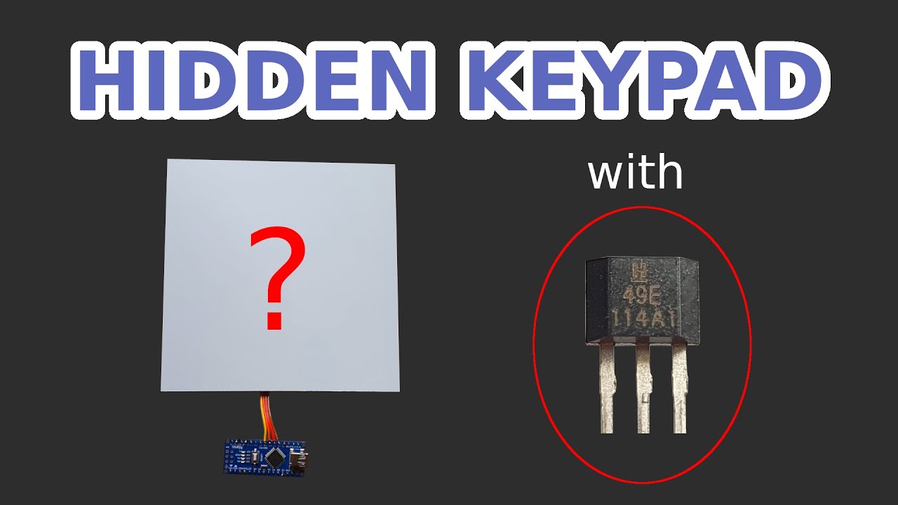 SS49E HAL effect sensor keypad (Arduino project) - YouTube