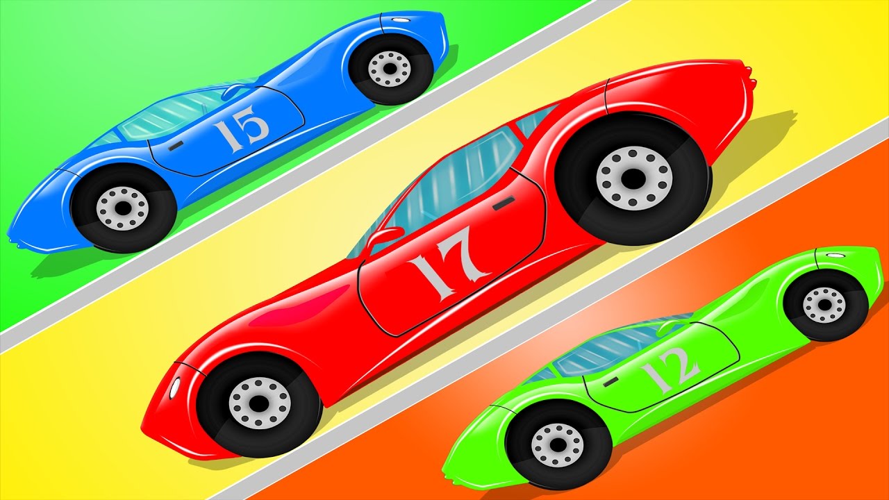 Sports Car | Car Race Game | Video for Children & Babies | Cartoon Cars ...