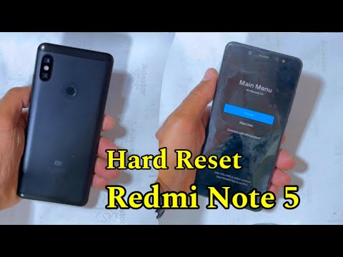 Hard Reset Redmi Note 5 - YouTube