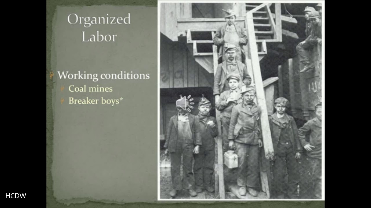 HIST 112 US 1877- present Chapter 16 Part 4 Labor - YouTube