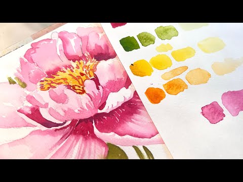 Watercolor Peonies Beginner to WOW: Stunning Watercolor Peonies, step by step  🌺✨ Session 3