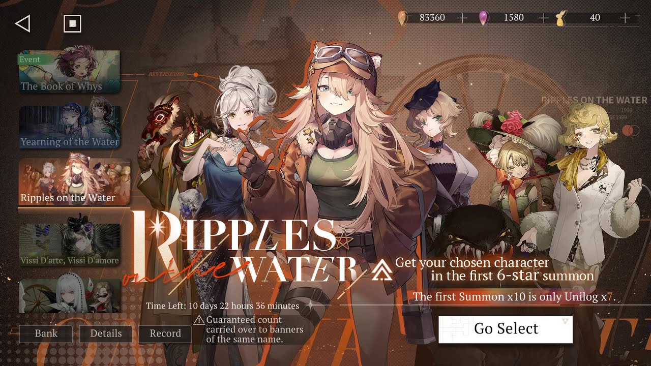 Reverse: 1999 - Ripples on the Water - Banner Summons - YouTube