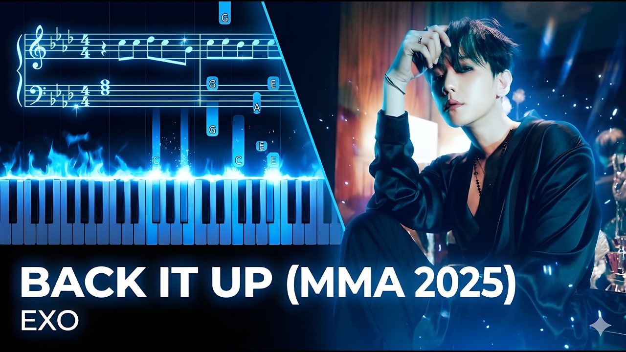 EXO - 'BACK IT UP' (MMA 2025) | Piano Tutorial & Sheet Music & MIDI ...