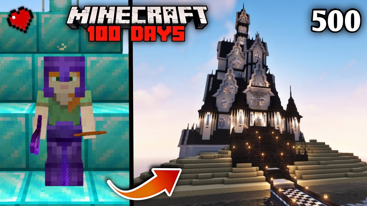 I Built a MASSIVE CASTLE In Desert Only World In Minecraft ! - YouTube