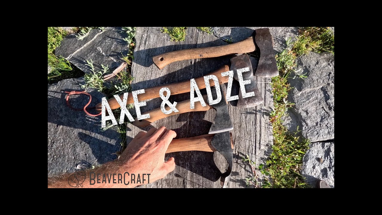 Tomahawk Axe Hatchet and Adze bushcraft / carving / camping tools - YouTube