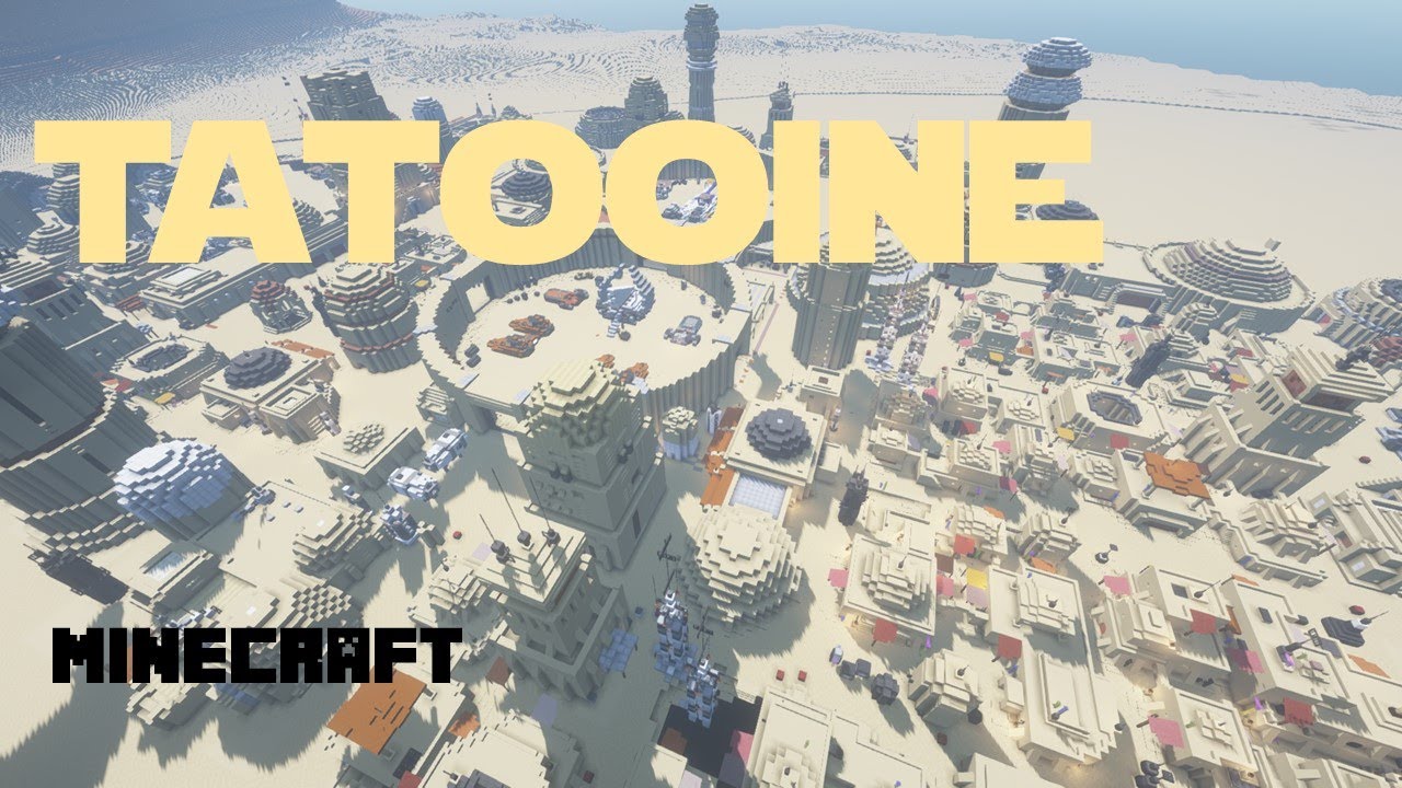 Minecraft Tatooine Star Wars | Builds only preview - YouTube