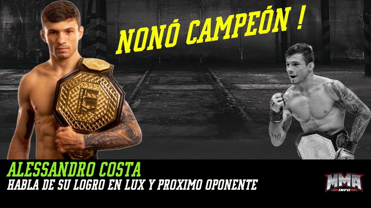 Alessandro Costa habla de su campeonato en LUX y de Jorge Calvo - YouTube