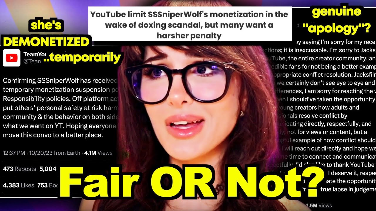 Huge Sssniperwolf Update Youtube