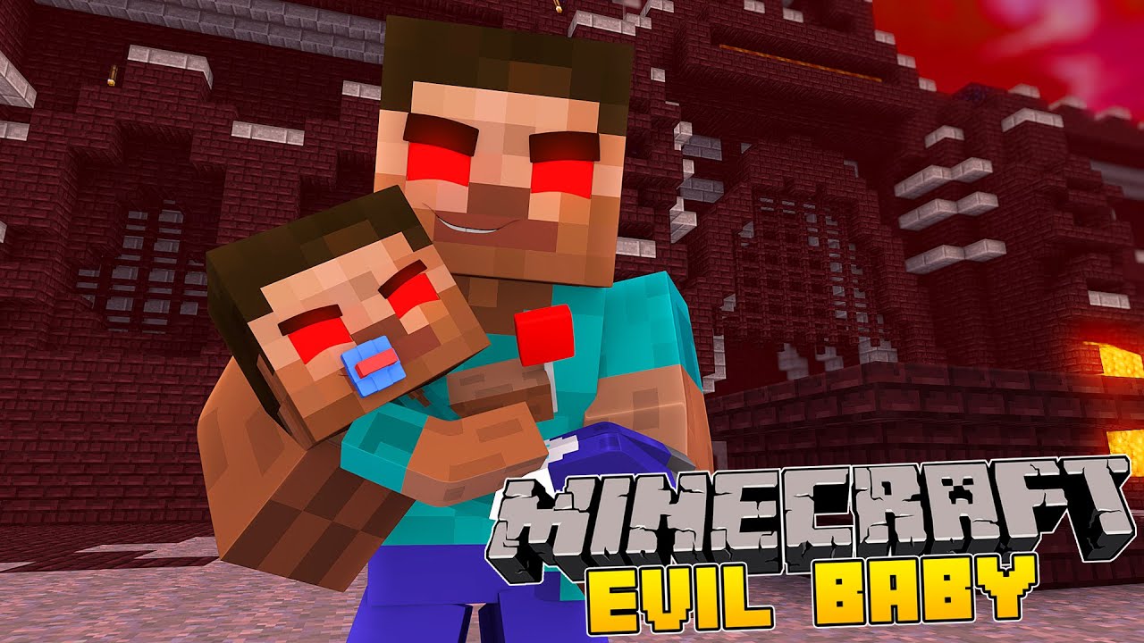 Minecraft-Little Carly-EVIL HEROBRINES BABY REVENGE!! - YouTube