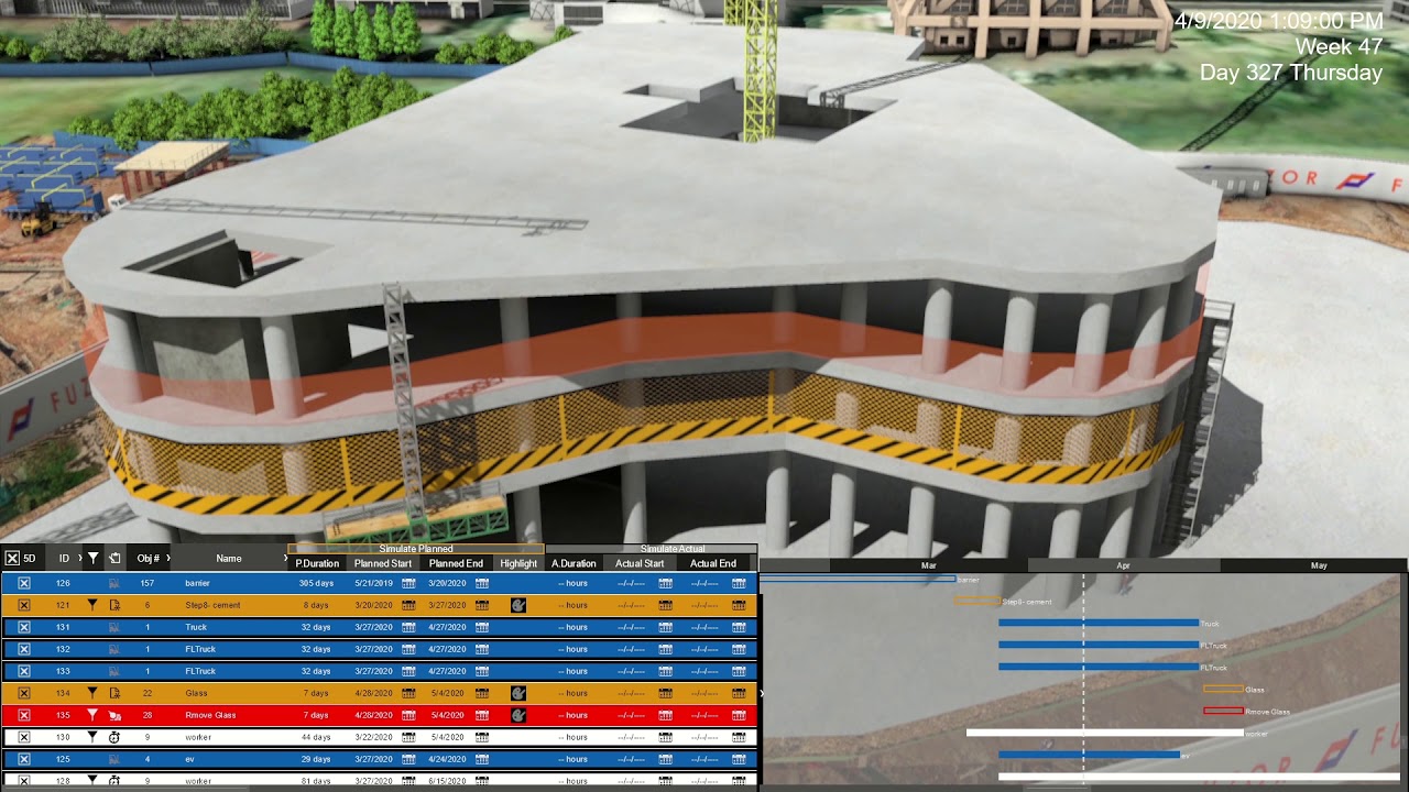 Skyscraper Construction Sequence Simulation - YouTube