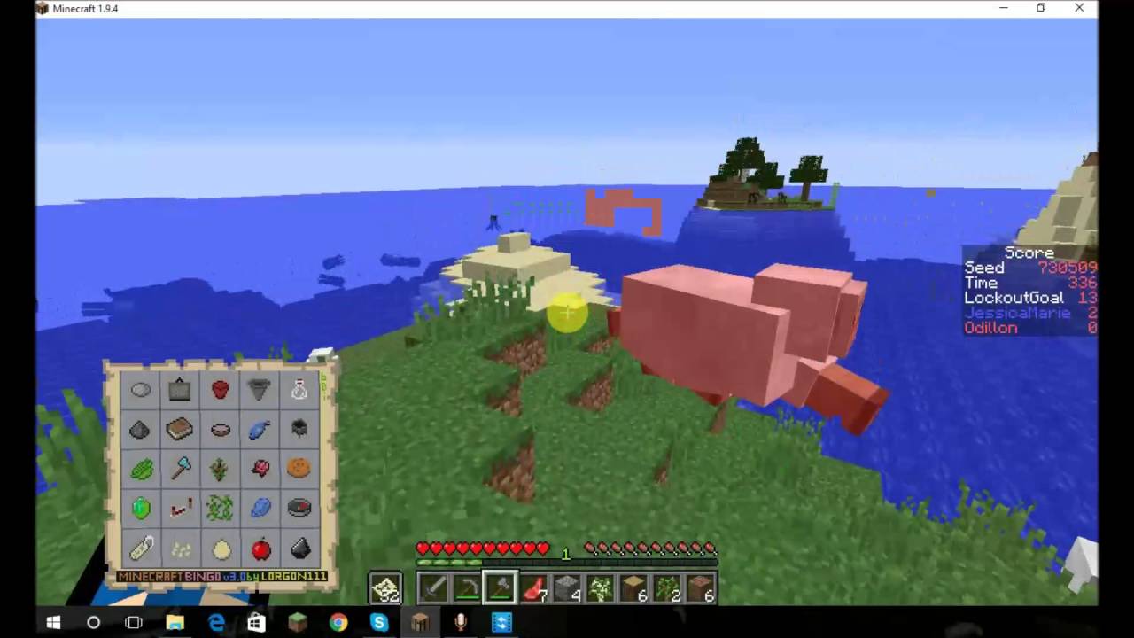 Minecraft Bingo #2 Lockout Mode - YouTube