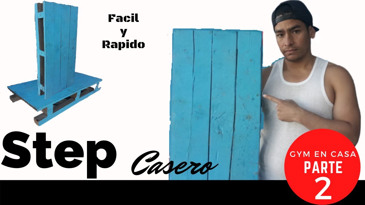 COMO HACER UN STEP CASERO DE MADERA | PASO A PASO - YouTube