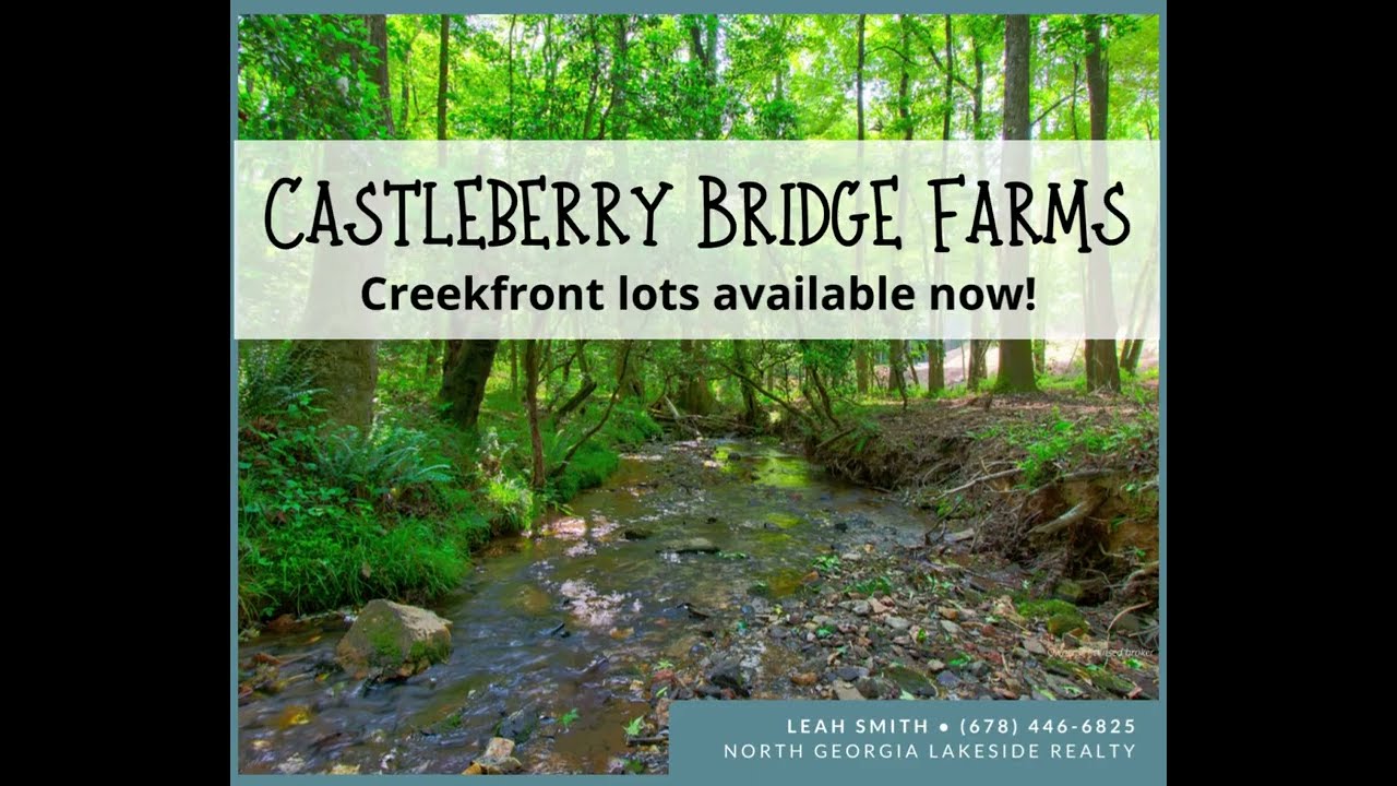 Castleberry Bridge Farms lots available in Lumpkin County, GA - YouTube